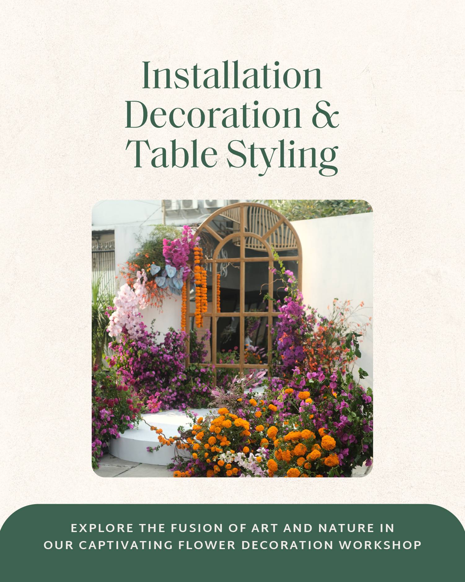 Installation Decoration Workshop - Baleton Flowerchef