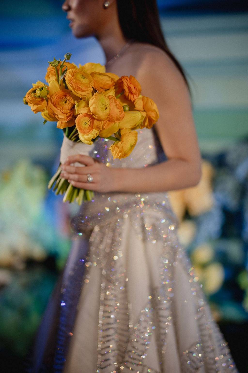 Yellow Ranun Round Bouquet - Baleton Flowerchef